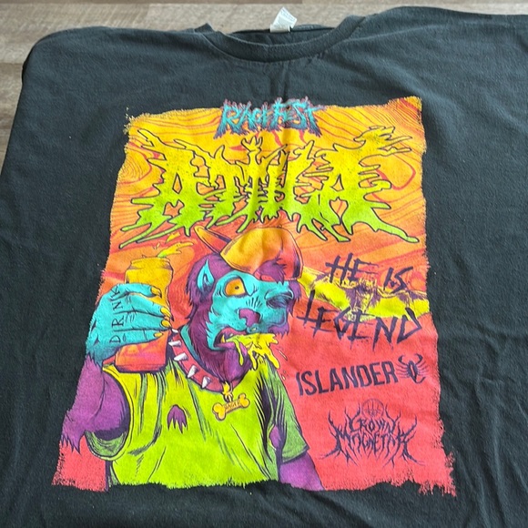 Shirts | Attila Ragefest Tour Tshirt Xxl Preowned He Is Legend Islander ...